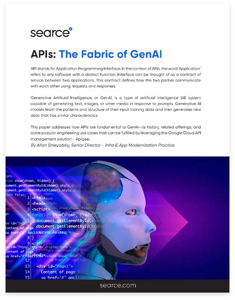 Whitepaper Apis The Fabric Of Genai