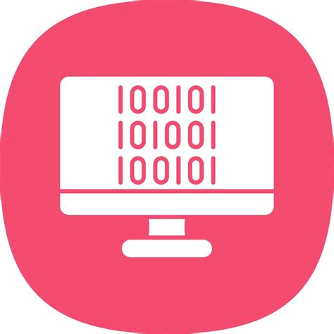 Binary Code Glyph Curve Icon 42845680 Vector Art At Vecteezy