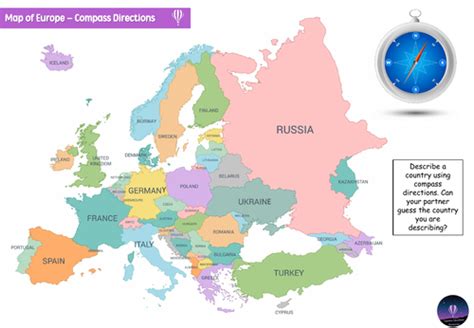 Ks2 Europe Grid References Compass Directions And Map Symbols Outstanding Geography Lesson