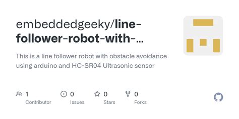 Line Follower Robot With Obstacle Avoidance Linecode At Master