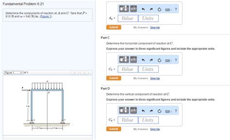 Solved Determine The Components Of Reaction At A And C Take Chegg