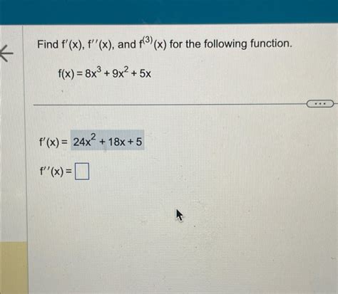 Solved Find F X F X ﻿and F 3 X ﻿for The Following