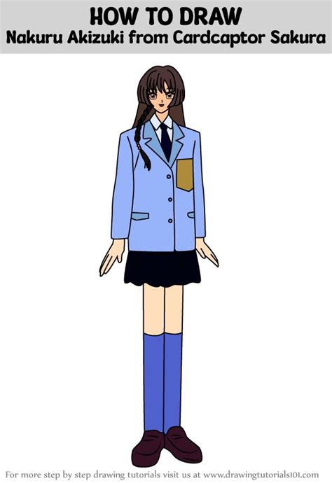 How To Draw Nakuru Akizuki From Cardcaptor Sakura Cardcaptor Sakura