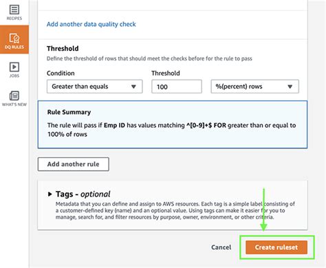 enforce customized data quality rules in aws glue databrew aws big