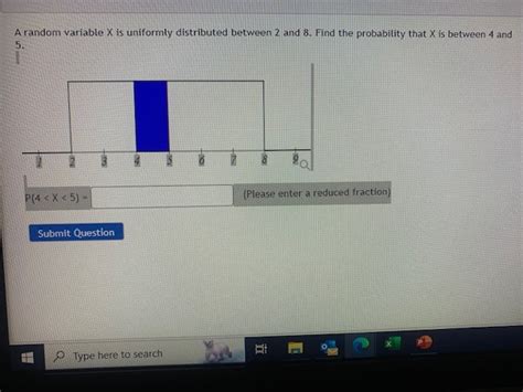 solved a random variable x ﻿is uniformly distributed between