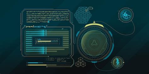 Premium Vector Scifi Hud Interface For Data Research