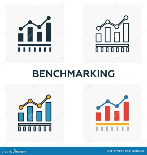 Benchmarking Icon Trendy Benchmarking Logo Concept On White Bac