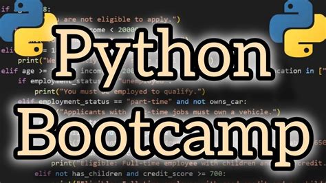 Python Bootcamp 0 To 100 Full Course Youtube