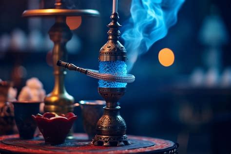 Premium Ai Image Colorful Hookah Sheesha