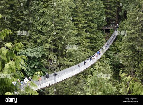 Canada British Columbia Vancouver Capilano Suspension Bridge River