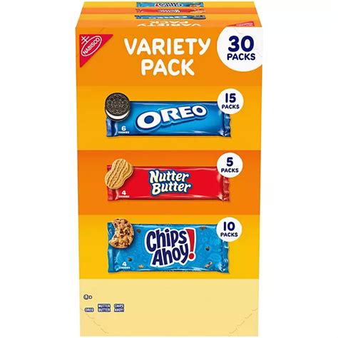 Nabisco Cookie Variety Pack 30 Pk Sams Club