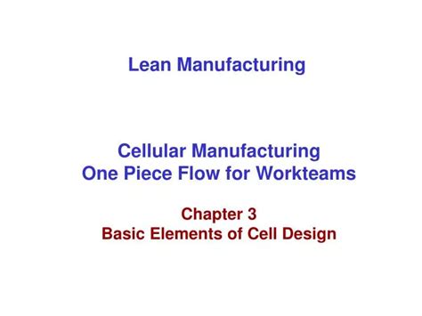 PPT Lean Manufacturing PowerPoint Presentation Free Download ID 515487