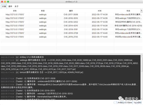 java 插件化漏洞扫描器，gui基于javafx。poc 目前集成 weblogic、tomcat、shiro、spring等 cn