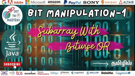 Subarray With Bitwise OR || Bit-manipulation-1 || Java || Tamil - YouTube
