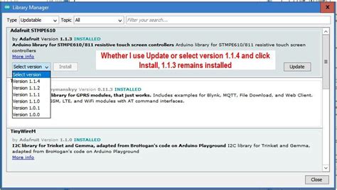 Library Does Not Update IDE X Arduino Forum