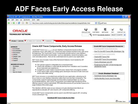 Ppt Oracle Adf Drag And Drop Data Binding For J2ee Business Services