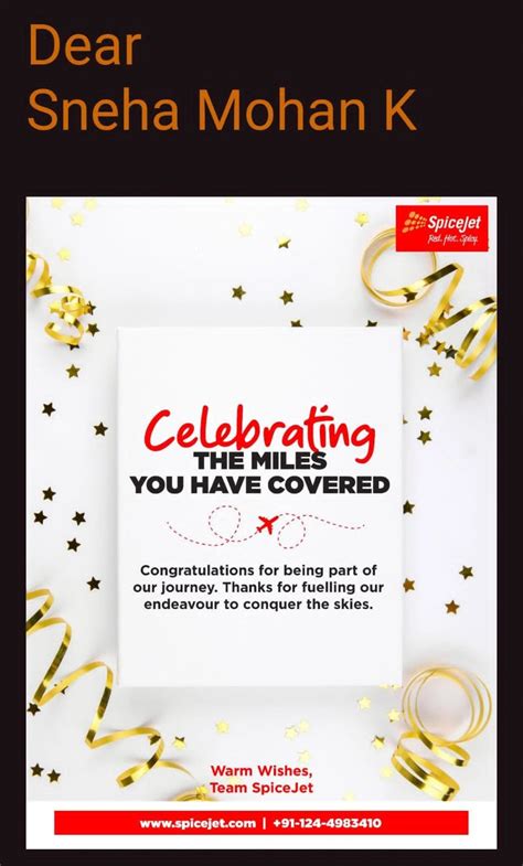 Sneha Mohan K On Linkedin Completed One Year In Spicejet