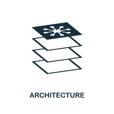 Architecture Icon Monochrome Style Design From Machine Learning Icon Collection Ui And Ux