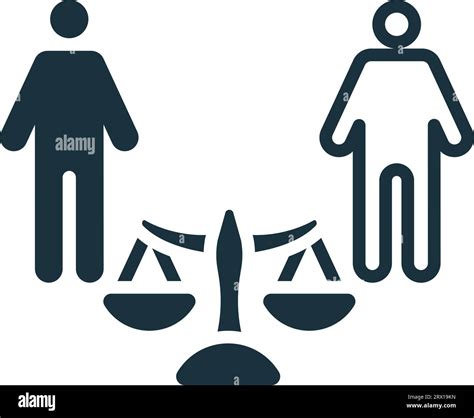 Racial Justice Icon Monochrome Simple Sign From Social Causes And Activism Collection Racial