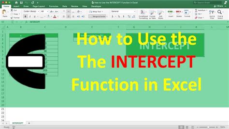 How To Use The Intercept Function In Excel Compute Expert Youtube