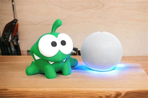 Suporte Amazon Alexa Echo Dot 4 Om Nom Candy Monstrinho Elo7