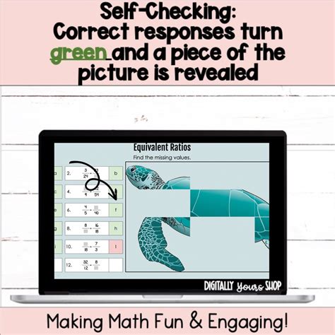Equivalent Ratios Digital Self Checking Activity Made By Teachers