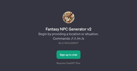Fantasy Npc Generator V2 Fantasy Npc Generation Taaft