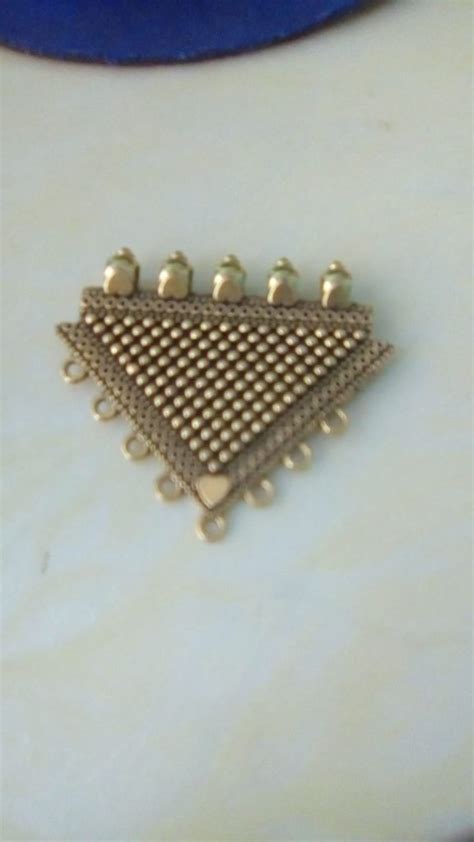 Antique Gold Pendant Trianlge Shape