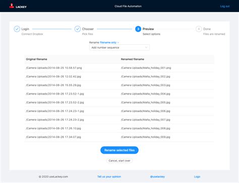 Lackey Can Rename All Your Dropbox Files At Once In The Cloud Rdropbox