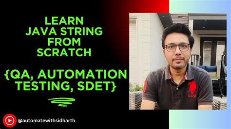 Learn Java String From Scratch With Examples Qa Automation Testing Sdet Youtube
