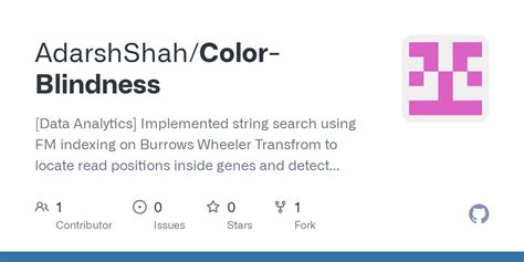 Github Adarshshahcolor Blindness Data Analytics Implemented String Search Using Fm