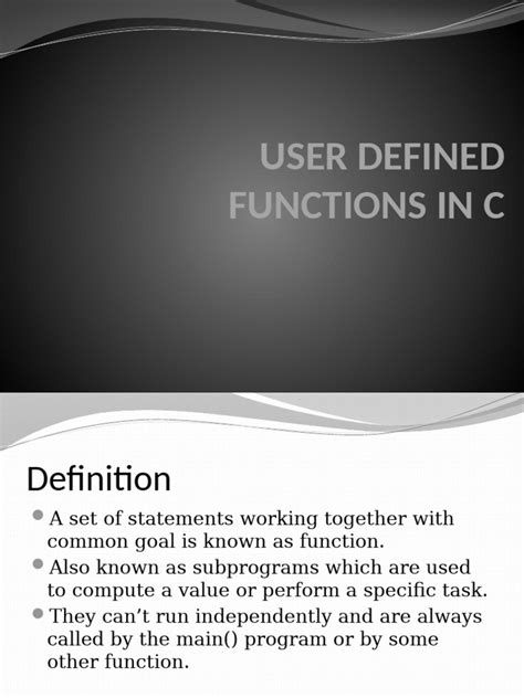 User Defined Functions Pdf Parameter Computer Programming Computing