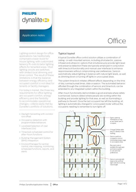 Office Application Notes Philips Dynalite