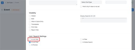 how to hide name column in newly added doctype from list view