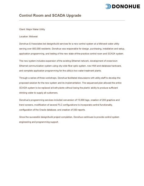 Control Room And Scada Upgrade