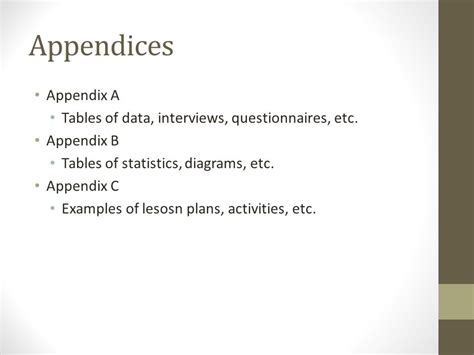 Appendix Example Apa