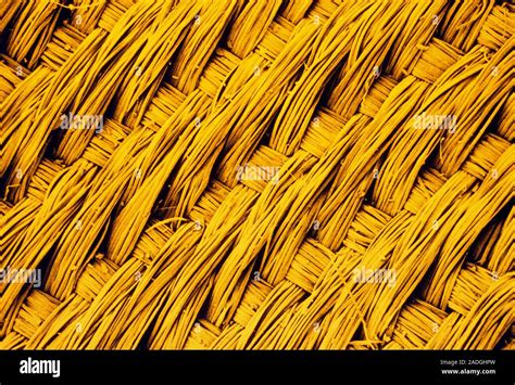 False Colour Scanning Electron Micrograph Sem Showing The Weave Of A