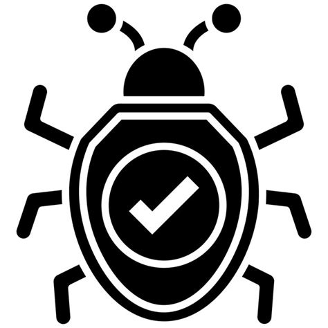 Premium Vector Bug Fixing Glyph Solid Black Illustration