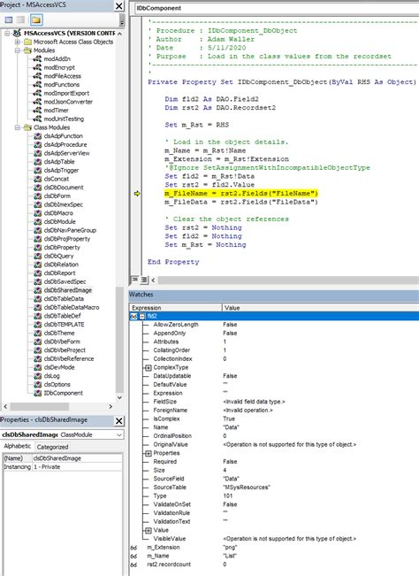 Run Time Error 3021 No Current Record · Issue 66 · Joyfullservicemsaccess Vcs Addin · Github