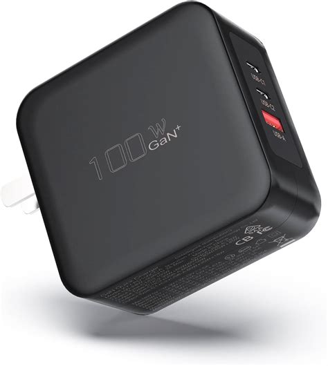 100W USB C Fast Charger 3 Port GaN Wall Charger PD USB C And QC USB A Charger Adapter Super