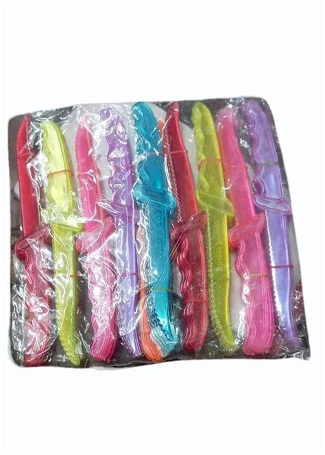Parties Cake Cutting Plastic Knife Multi Color At ₹ 56 Pack In New Delhi