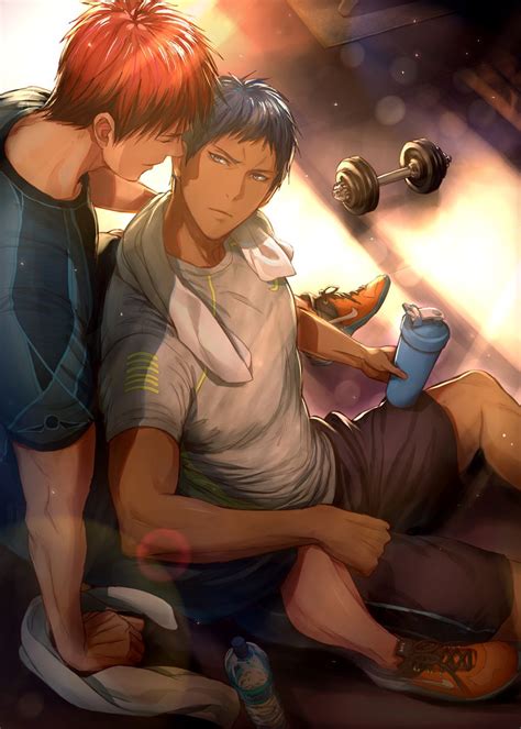 Aomine Daiki X Kagami Taiga Kuroko No Basket 火神 青峰大輝 イラスト