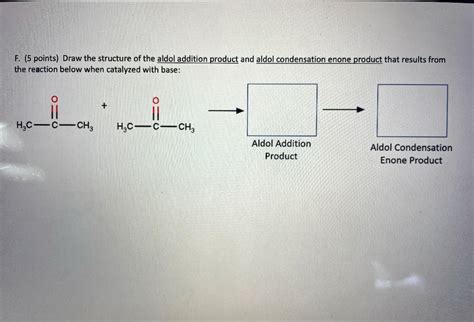 Solved F. (5 points) Draw the structure of the aldol | Chegg.com