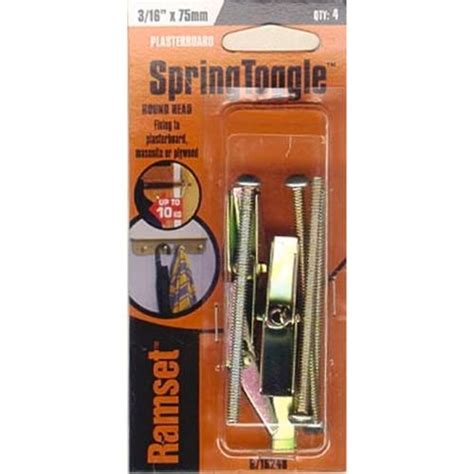 Ramset Spring Toggle Round 316 X 75mm 4pk Bunnings New Zealand