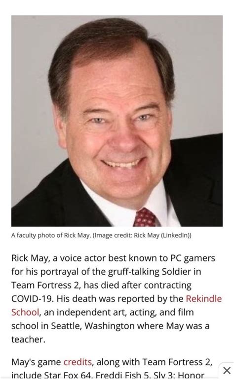 A Faculty Photo Of Rick May Image Credit Rick May Linkedin Rick