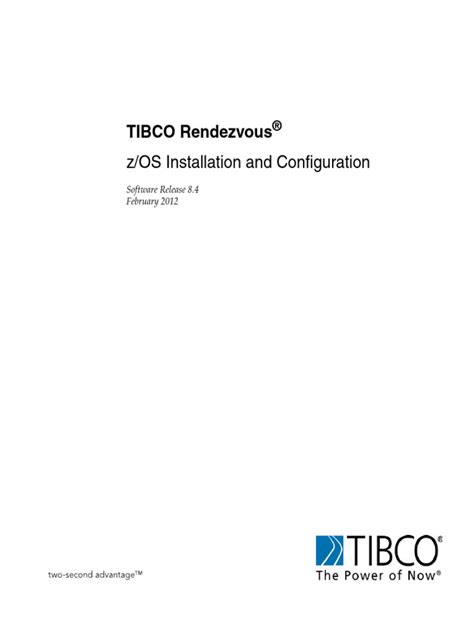 Tibrv Zosinstallation Pdf Computer Network Installation Computer Programs