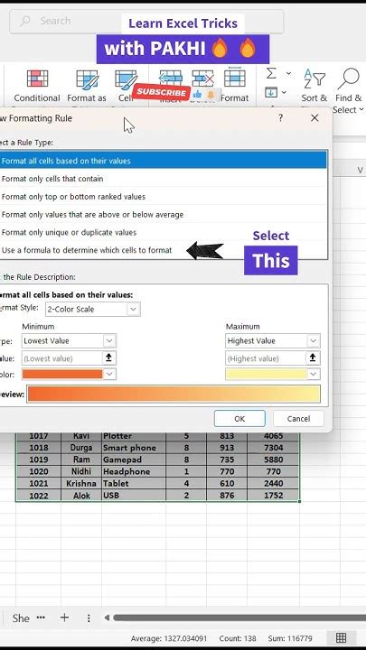 Auto Highlight Row In Excel 😎🤗 Quick And Easy Tutorial👍⌛🔥