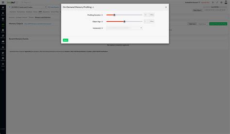 memory leak detection online help site24x7
