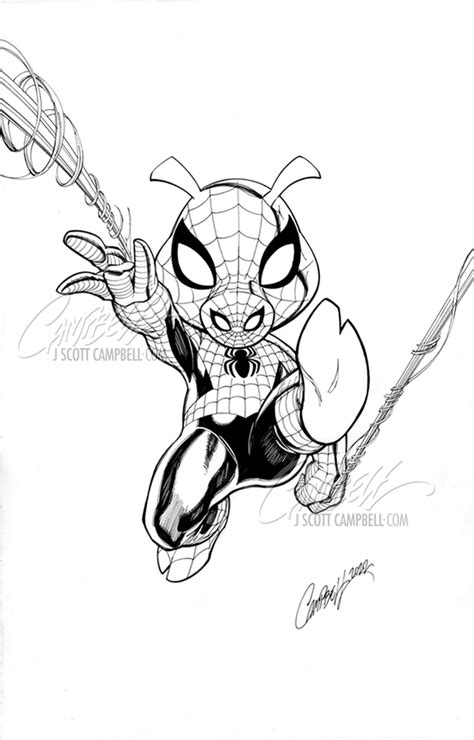 Original Art Amazing Spider Man 1 Jsc Exclusive Cover F J Scott