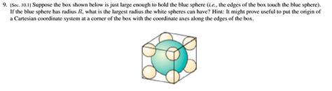 Solved 9 Sec 101 Suppose The Box Shown Below Is Just